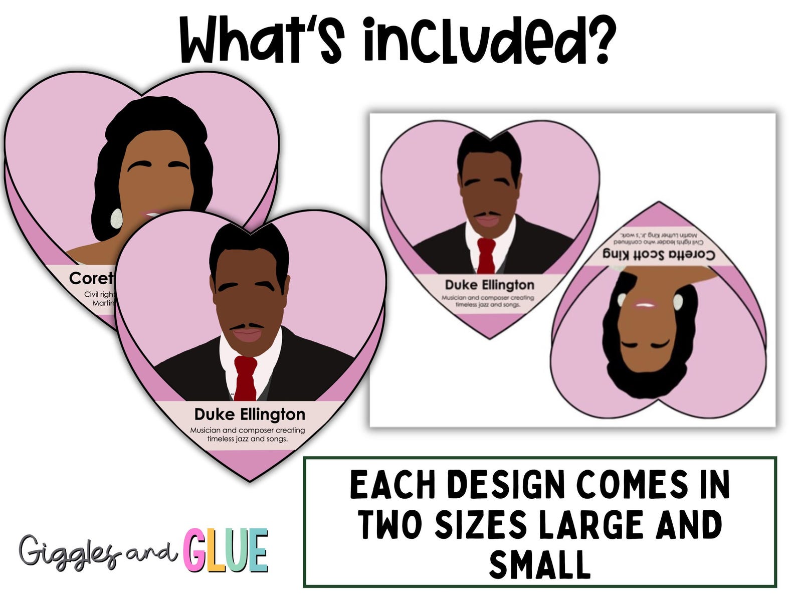 Black History Month Bulletin Board Kit Valentine‘s Day BHM Heart ...