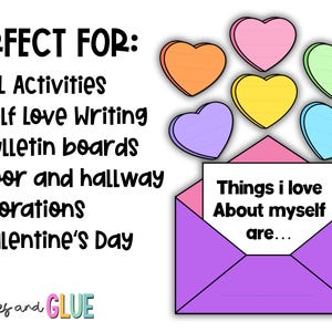 Valentine‘s Day SEL Craft Self Love Activity Things I Love About Myself ...