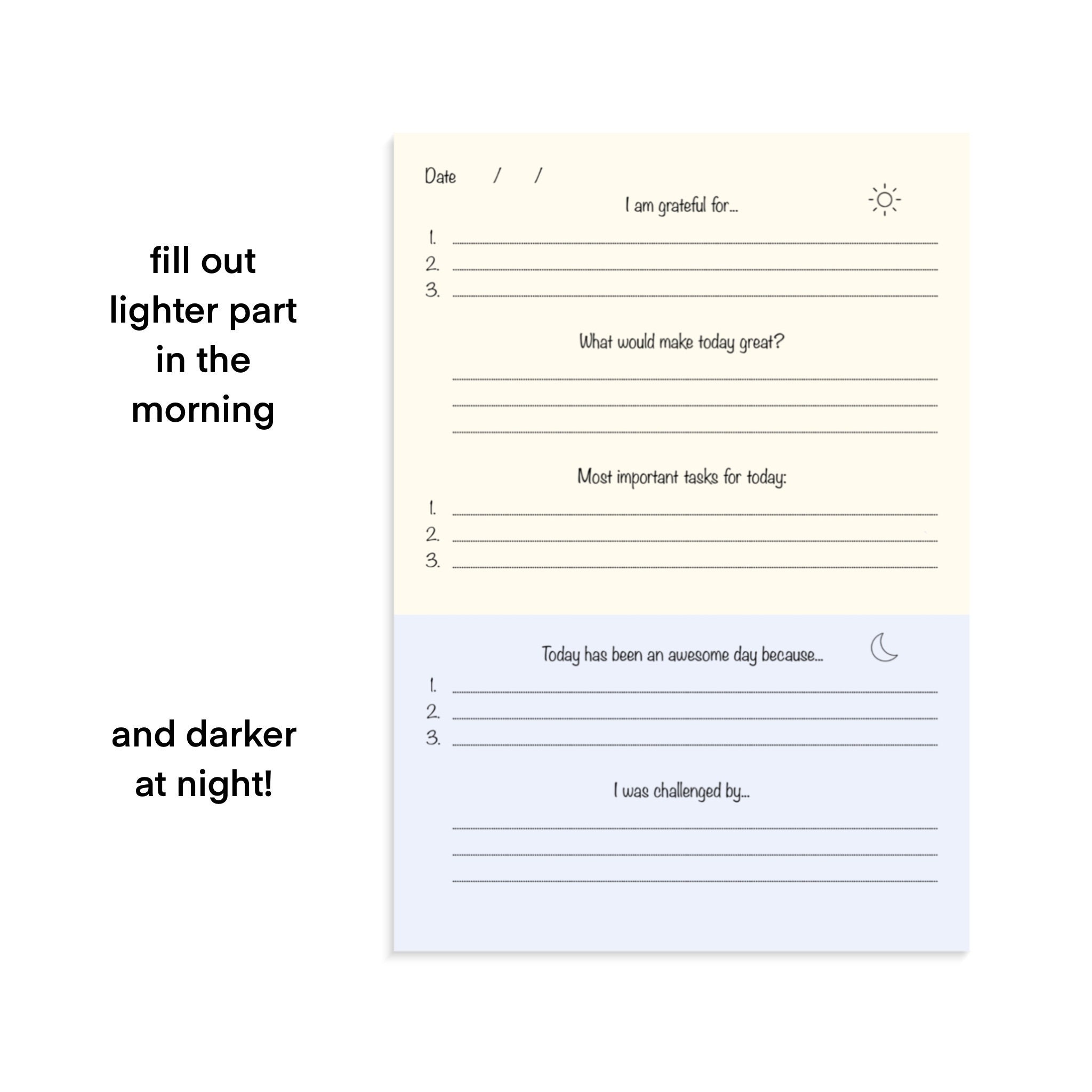 Free printable 5 minute journal printable - Trospot