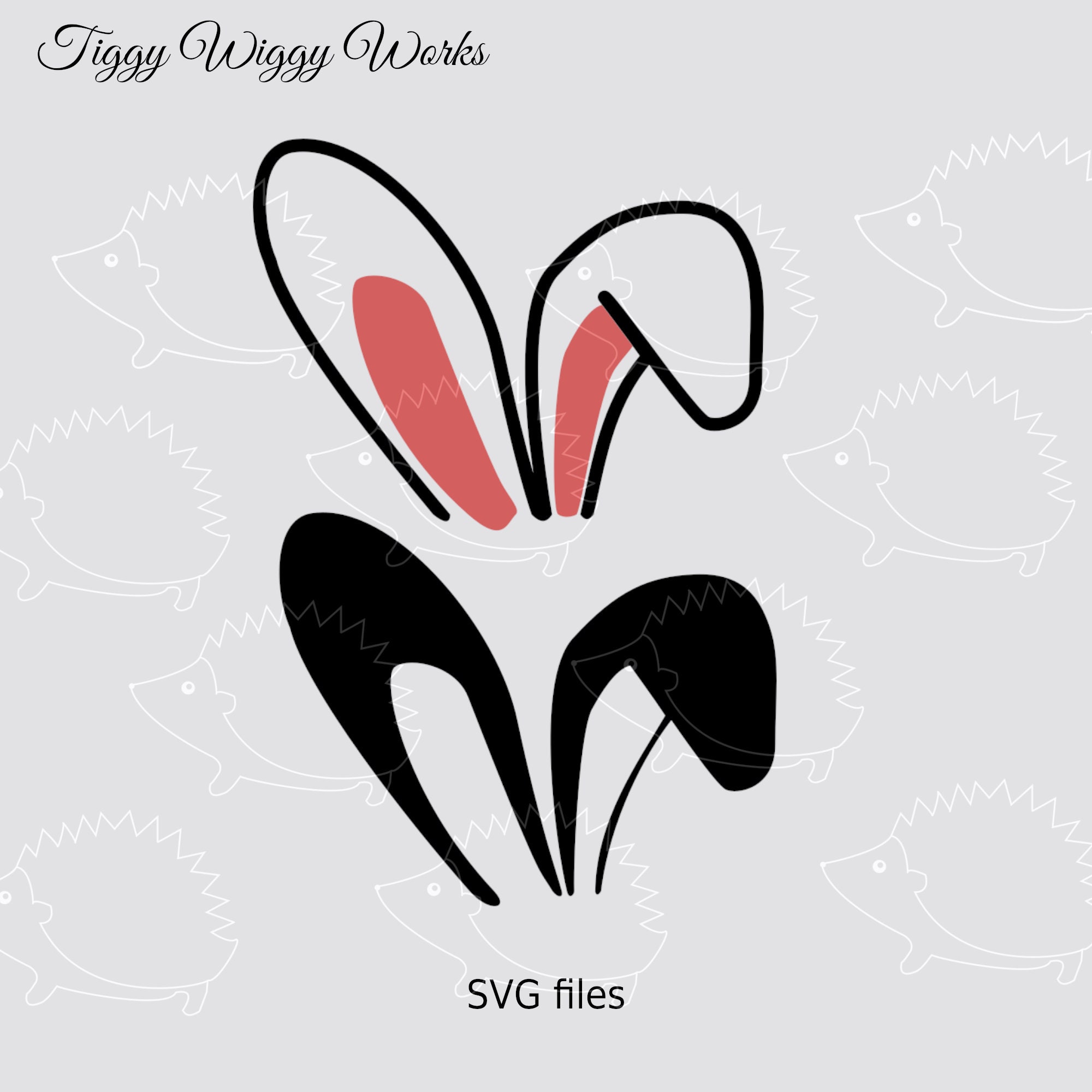 Bunny Ears SVG, Digital File, Clipart, Cutting Machine Vector Art PNG ...
