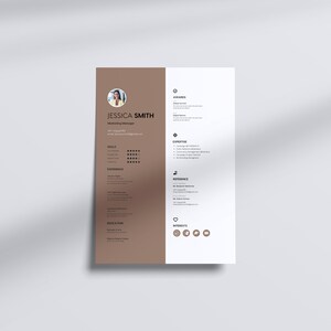 CV Lebenslauf Template - Modern & Minimalistisch | Fully Customizable ...
