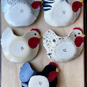 Chicken Ceramic Spoon Rest From Grammy's Divine Designs Country Farm ...