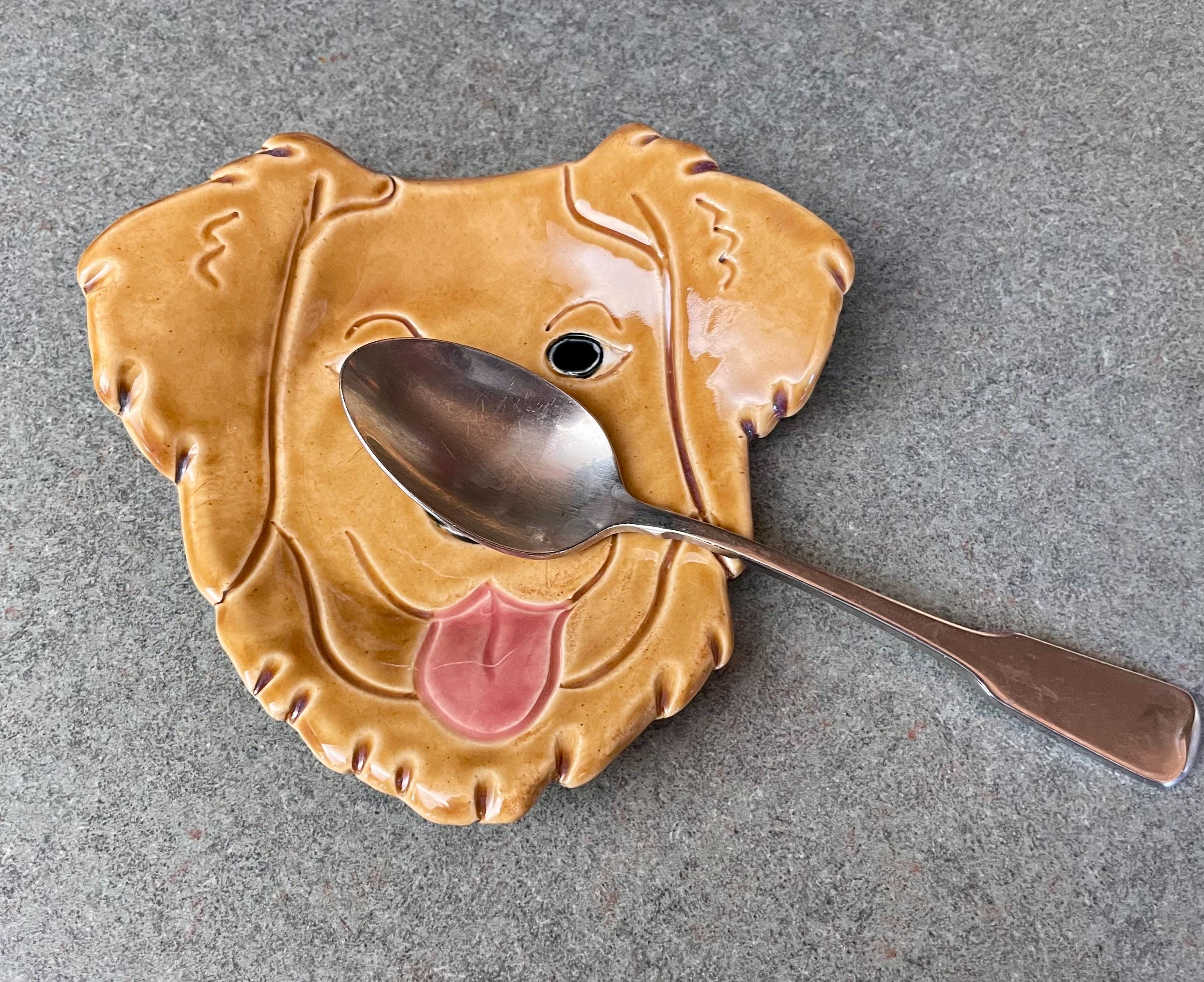 Handmade Ceramic Dog Spoon Rest – Choose Your Breed (golden Retriever ...