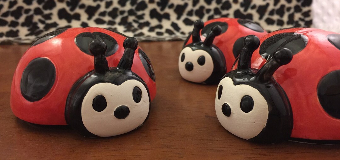 Novel Cast Ceramic Lady Bugs From Grammy's Divine Designs Garden ...