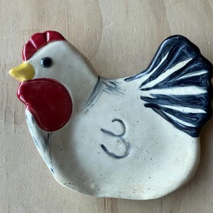 Chicken Ceramic Spoon Rest From Grammy's Divine Designs Country Farm ...