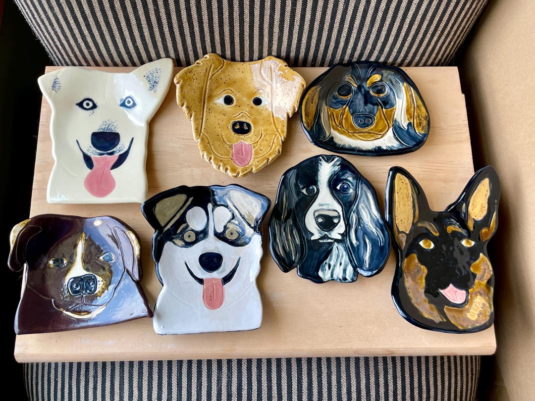 Dog Ceramic Spoon Rest: Golden Retriever, German Shepherd, Spaniel ...