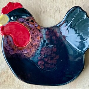 Chicken Ceramic Spoon Rest From Grammy's Divine Designs Country Farm ...