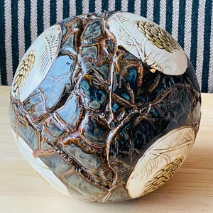 Garden Orb: Adorable 3.75" and 4.5" Hand-made Stoneware Ceramic Pottery ...