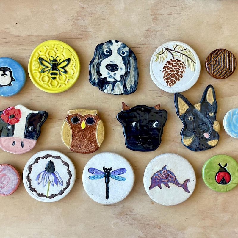 Pottery Magnets Template - Etsy