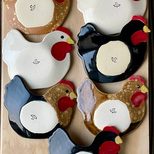 Chicken Ceramic Spoon Rest From Grammy's Divine Designs Country Farm ...