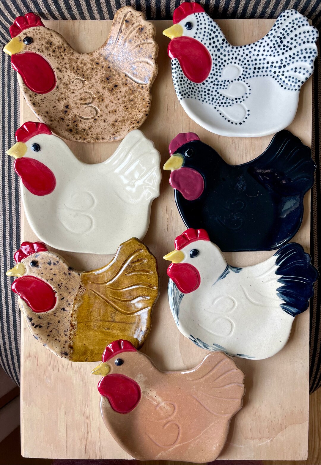 Chicken Ceramic Spoon Rest From Grammy's Divine Designs Country Farm ...
