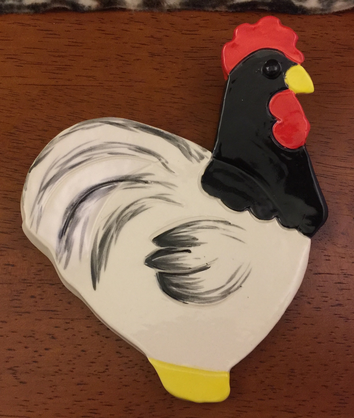 Chicken Rooster Ceramic Spoon Rest from Grammy's Divine | Etsy