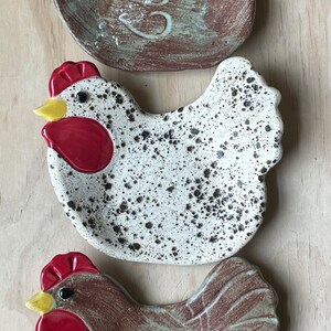 Chicken Ceramic Spoon Rest From Grammy's Divine Designs Country Farm ...
