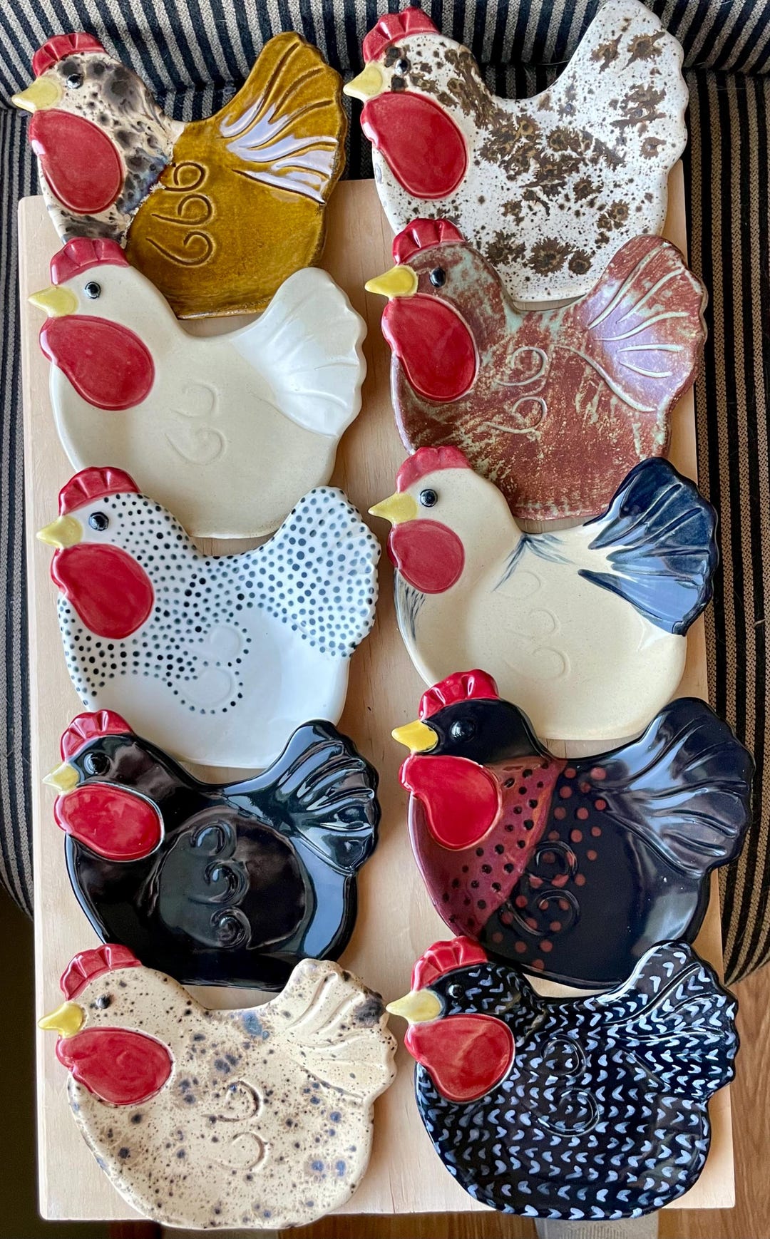 Chicken Ceramic Spoon Rest From Grammy's Divine Designs Country Farm ...