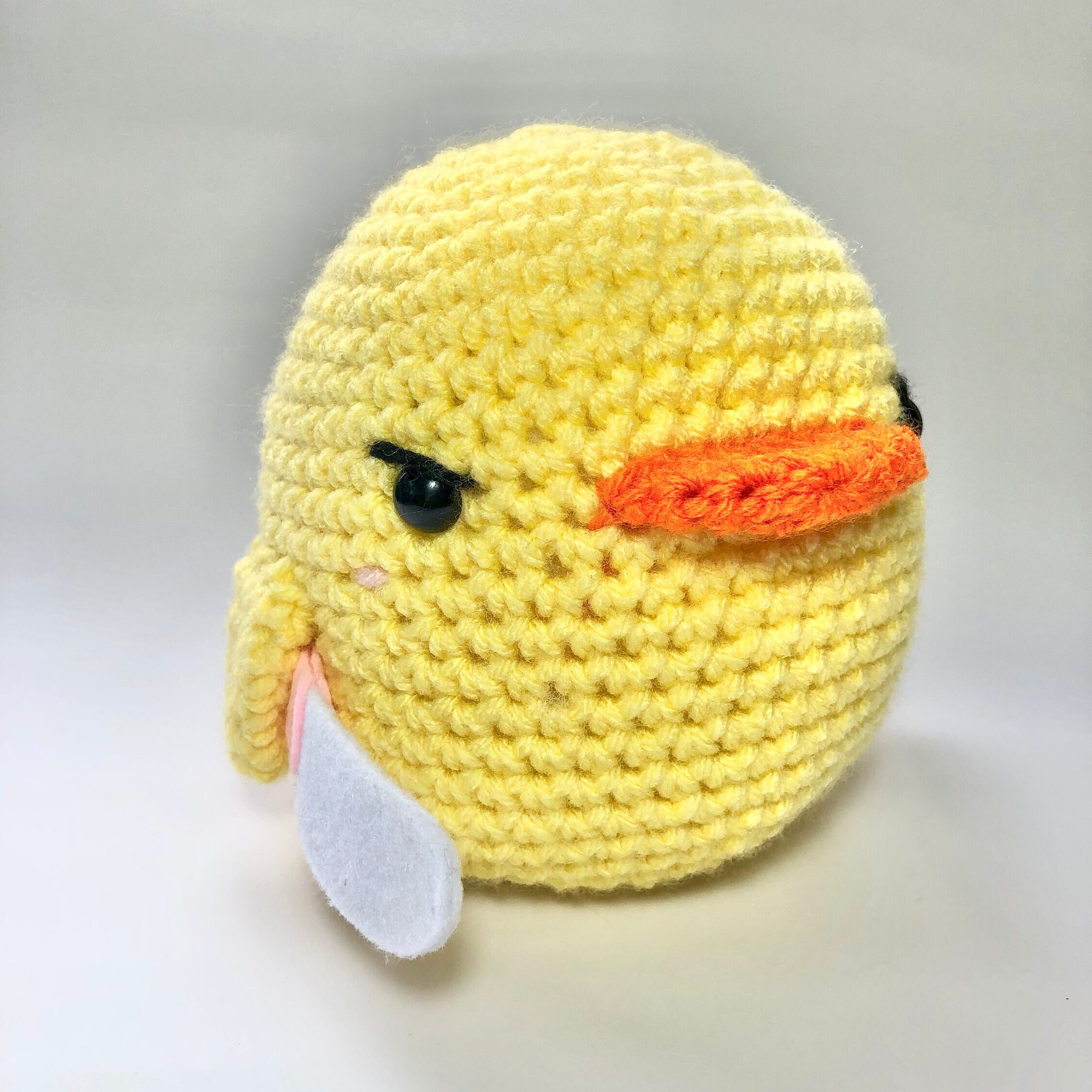Stabby Duck/Chick Amigurumi Crochet Plush | Etsy