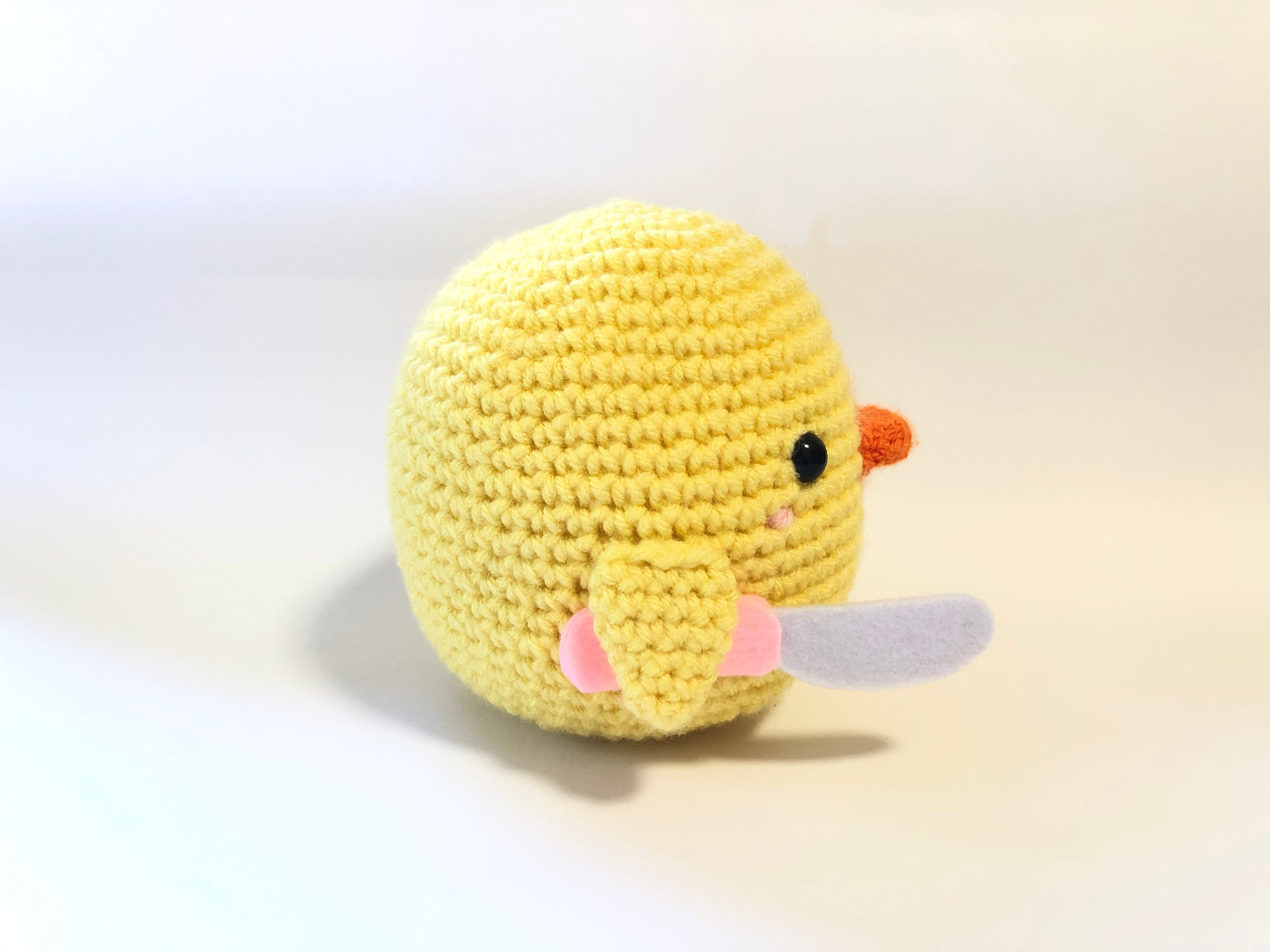 Stabby Duck/Chick Amigurumi Crochet Plush | Etsy