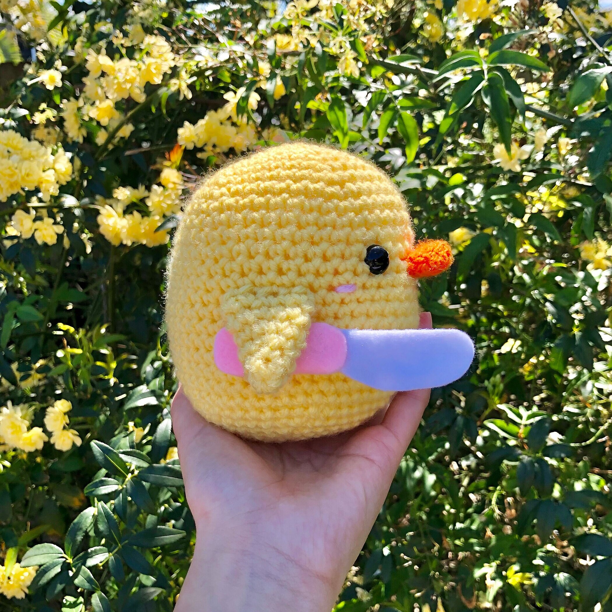 Stabby Duck/chick Amigurumi Crochet Plush - Etsy Australia