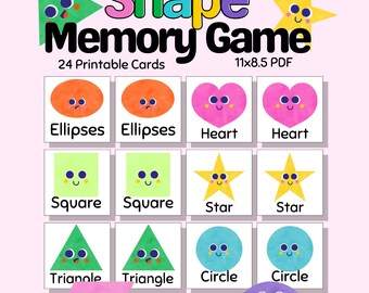 Summer Printable Memory Game for Kids Fun & Educational Matching Cards ...