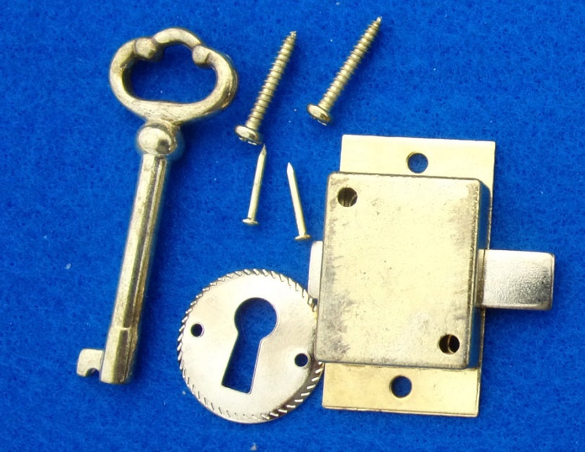 Lock Set W/key for Jewelry Box, Cabinet, Craft Project Etc New - Etsy