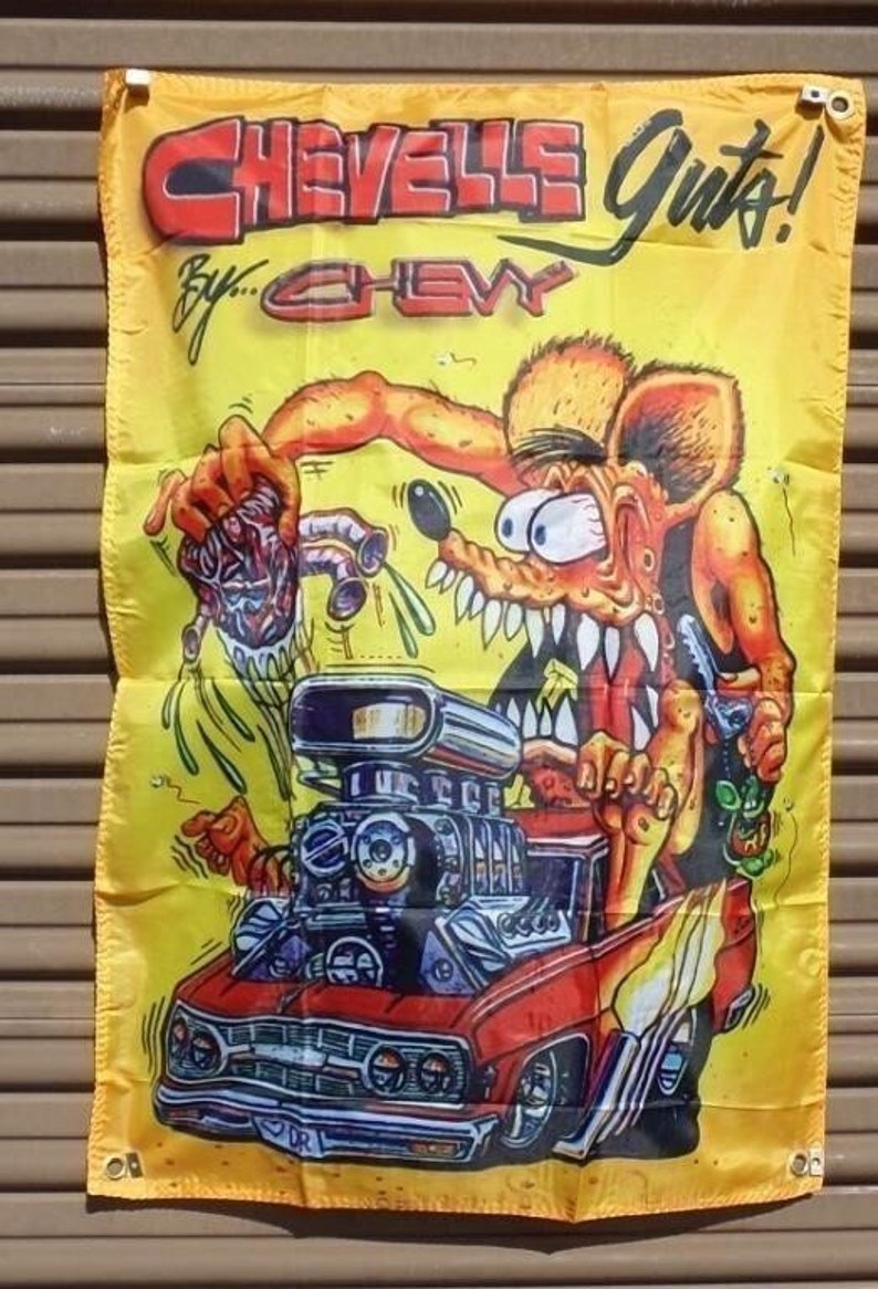 Rat Rod Ford Chevy Hot Rod Flag 2ft X 3ft 87 - Etsy