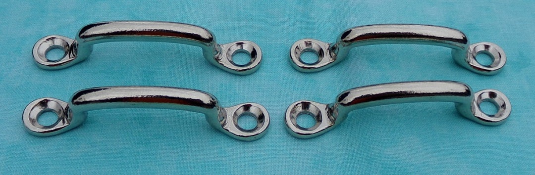 4 Footman Loops 1 1/2" Nickel Plated - Etsy