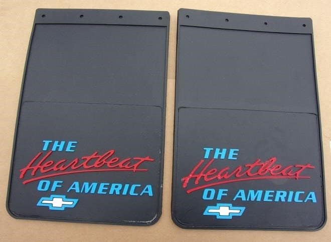 Pair Chevrolet Heartbeat Truck Mud Flaps /splash Guards 12 X 18 NEW E7 ...