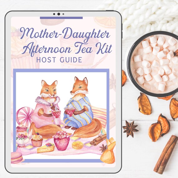Digital Mother-daughter Afternoon Tea Kit Afternoon Tea Kit | Etsy