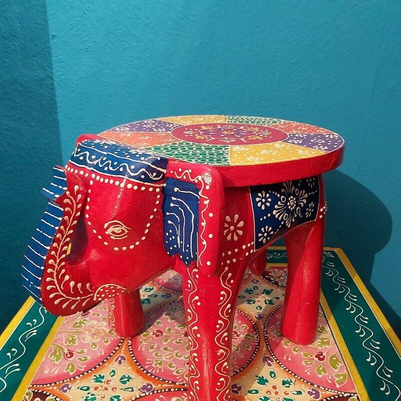 Whimsical Painted Stool - Etsy