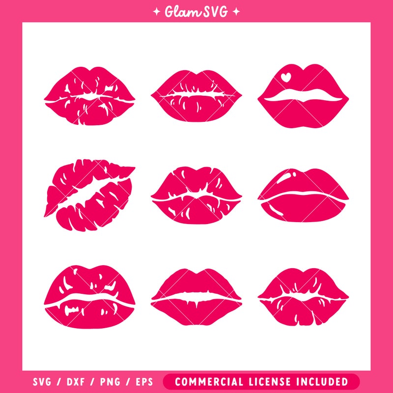 Lips Svg - Etsy