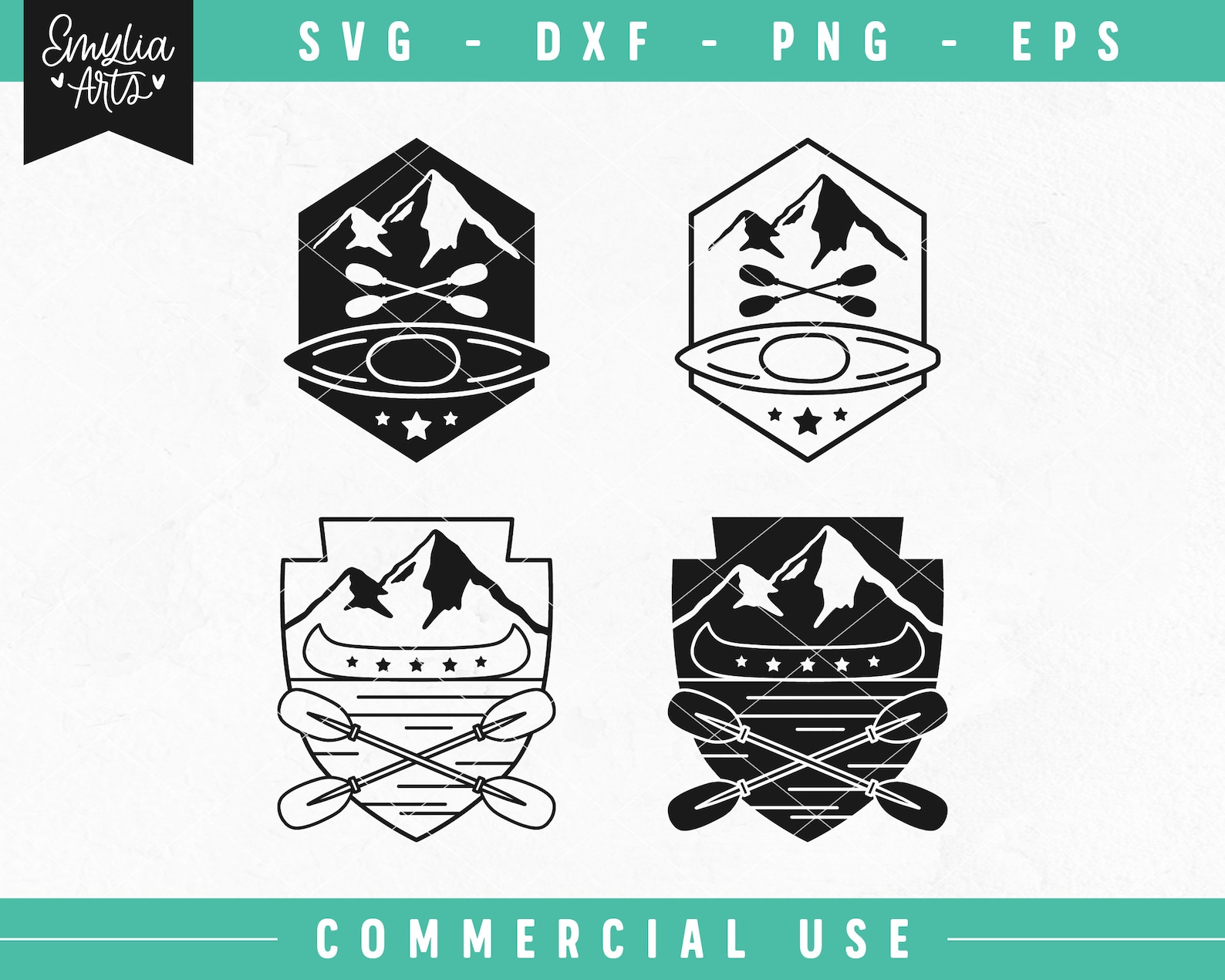 Kayak SVG Kayaking SVG Canoe SVG Lake Svg Outdoor - Etsy