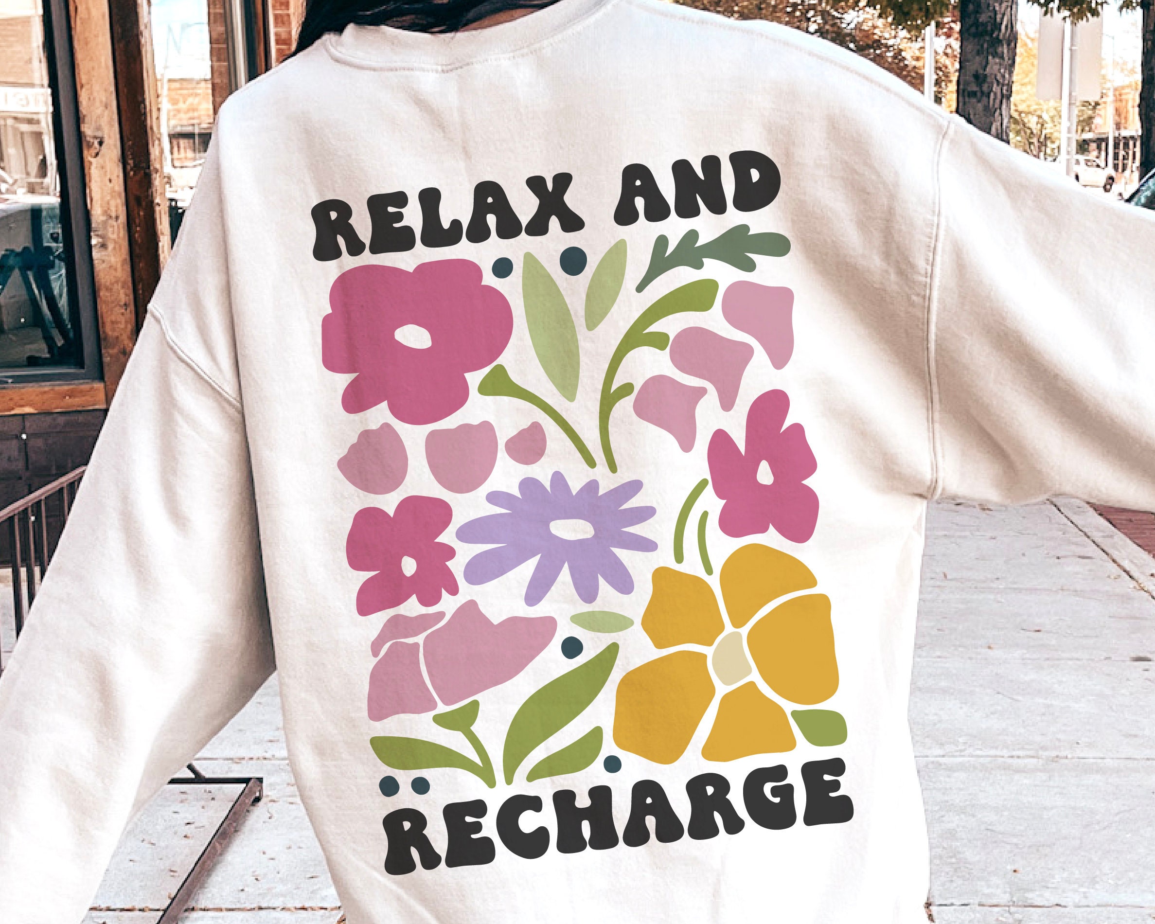 Relax and Recharge SVG PNG Inspirational Svg Cut Files for - Etsy