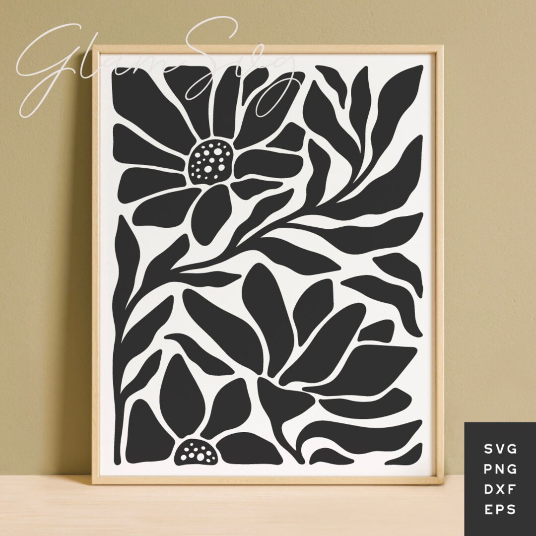 Boho Flowers SVG | Botanical SVG | Floral Home Decor SVG Cut Files for ...