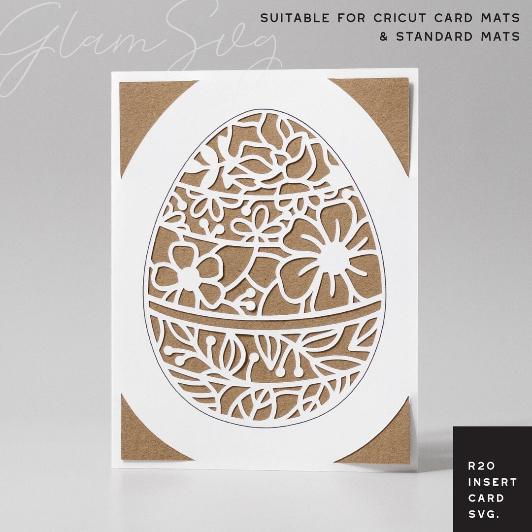 Happy Easter R20 Insert Card SVG | Easter Bunny Card for Cricut Card ...