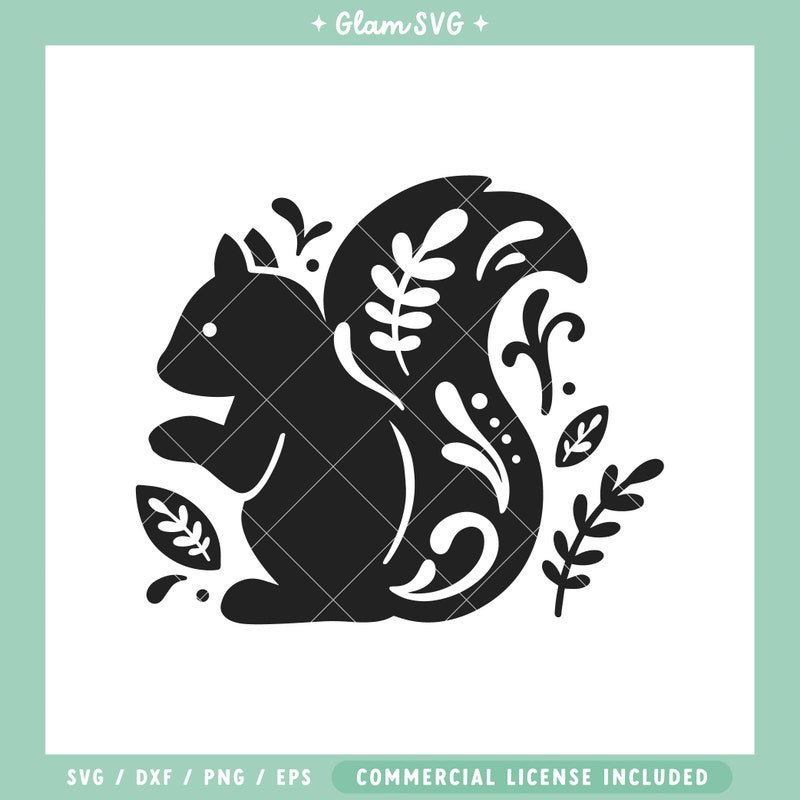 Squirrel Svg - Etsy