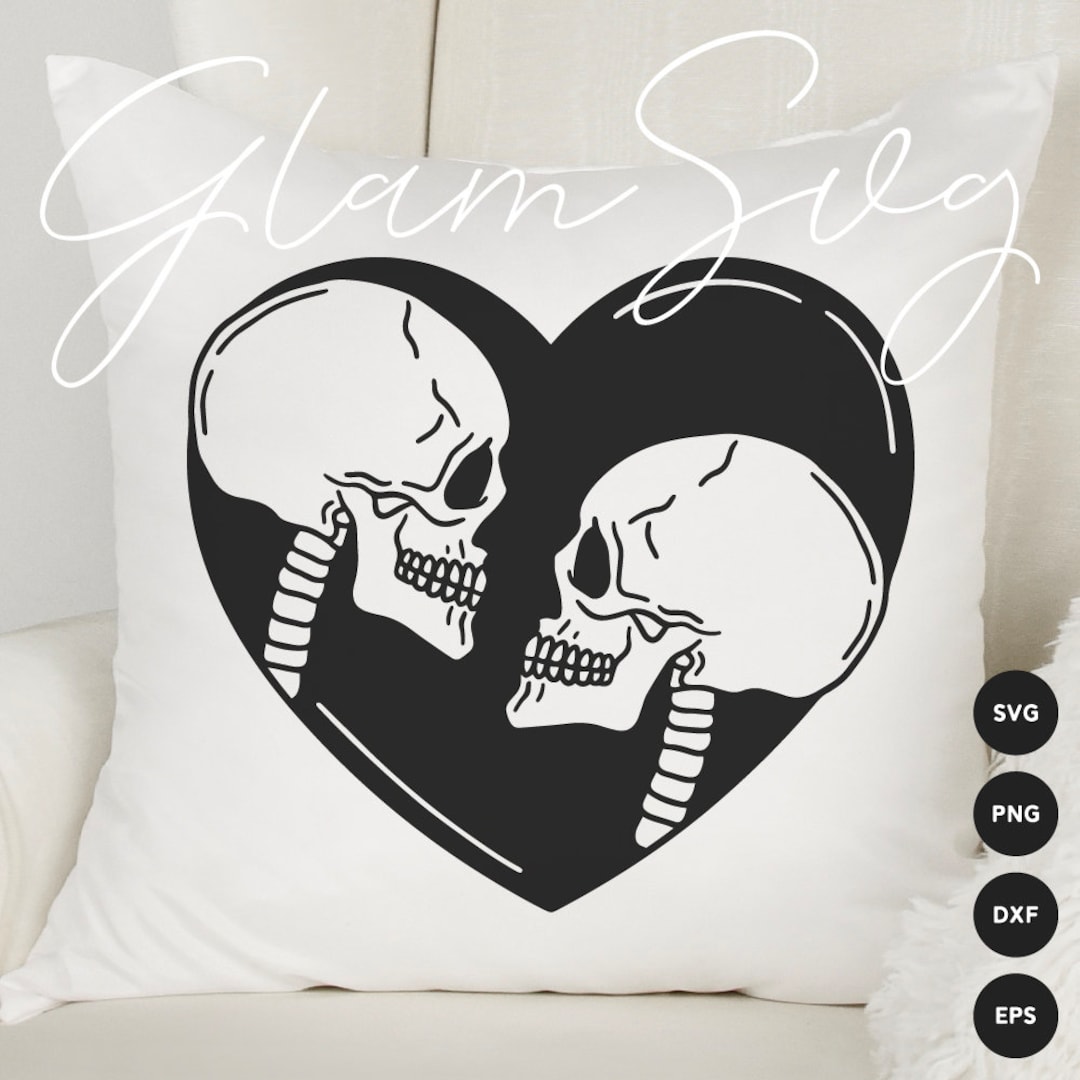 Skull Lovers SVG | Skeletons in Love SVG Cut Files for Cricut ...