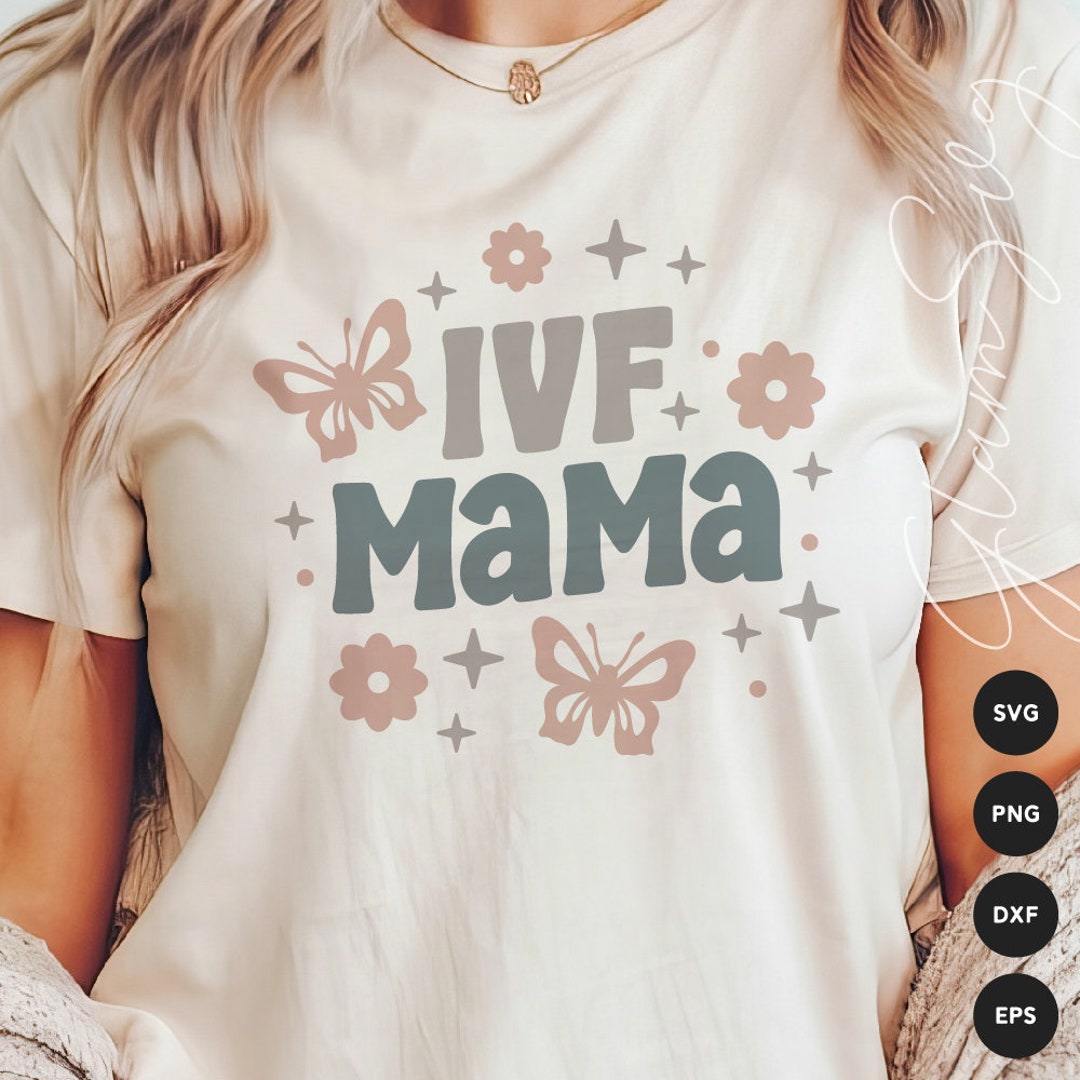 IVF Mama SVG | Floral Retro SVG Cut Files for Cricut | Mom Life Svg ...