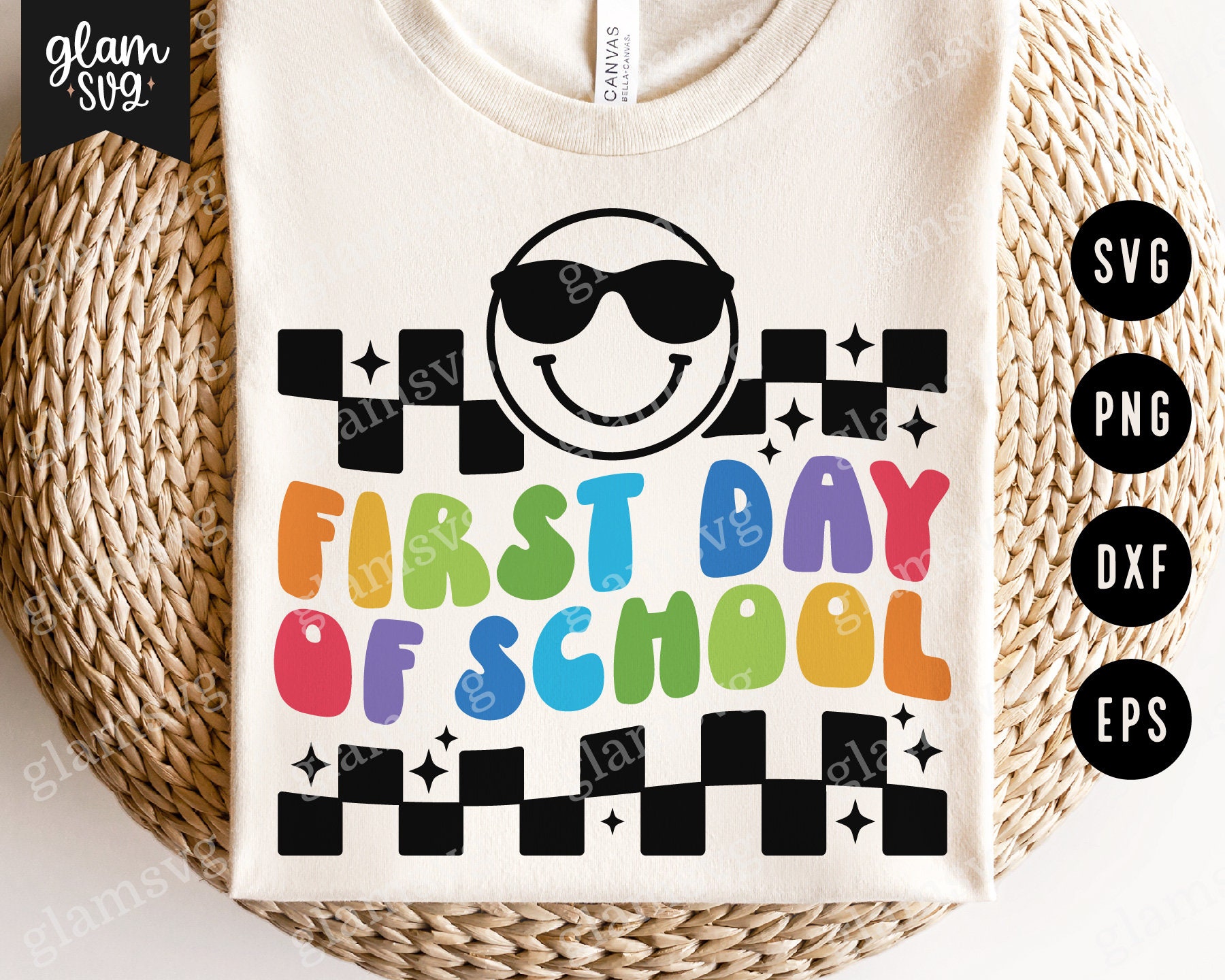 First Day of School SVG | Retro Back to School SVG Cut Files for Cricut ...