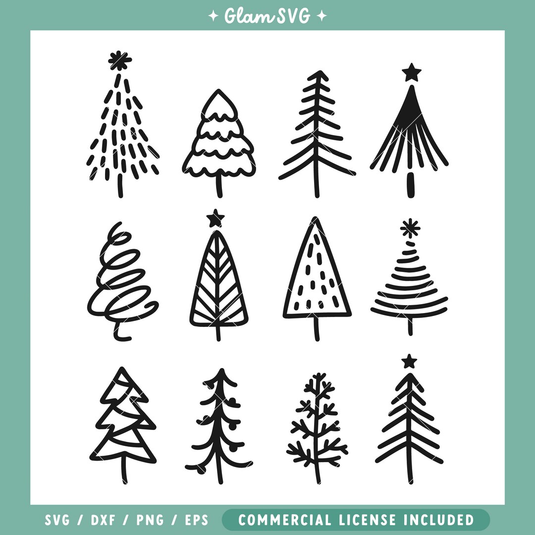 Christmas Trees SVG Bundle | Christmas SVG Cut Files for Cricut ...