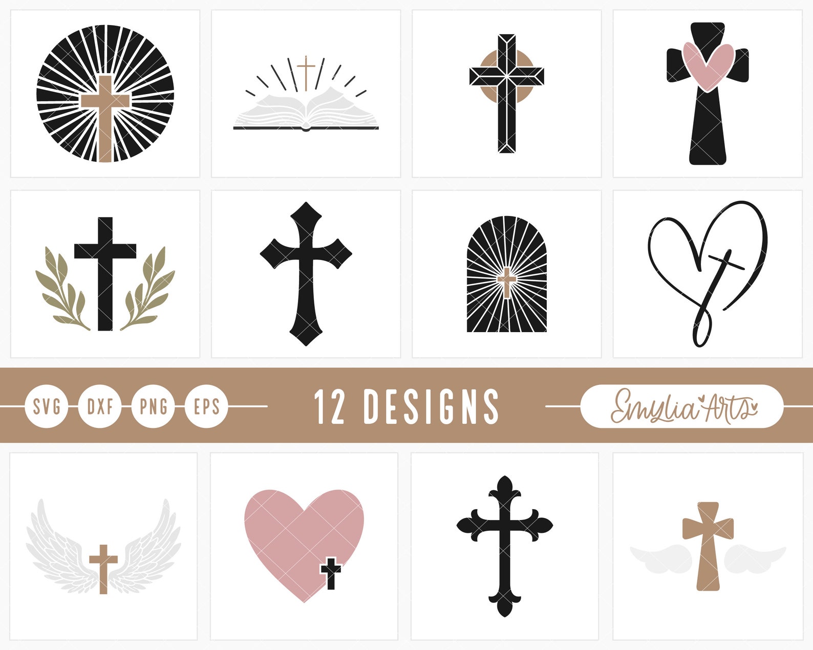 Cross SVG Bundle Christian Cross Svg Religious Svg - Etsy