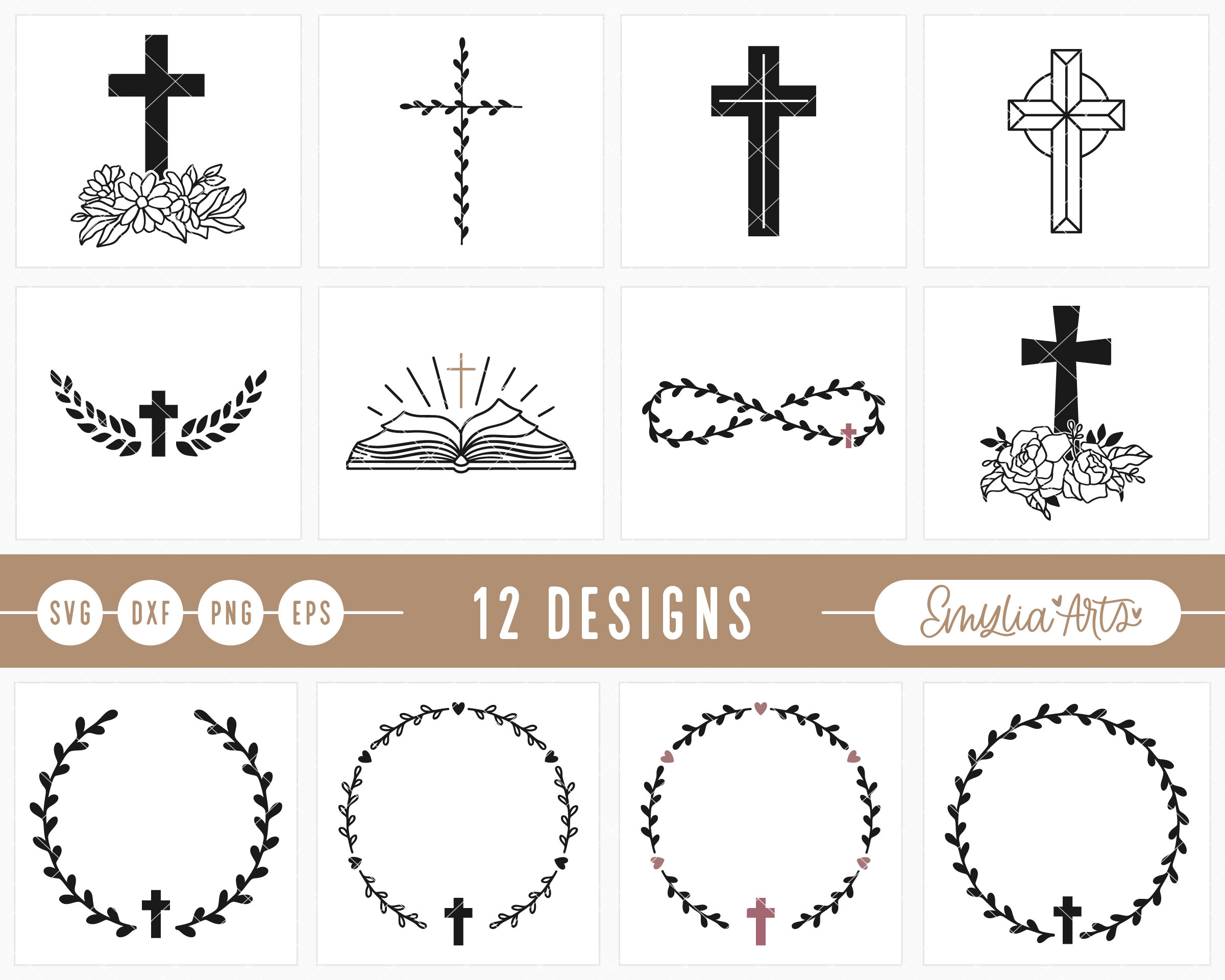 Cross SVG Bundle Christian Cross Svg Religious Svg - Etsy