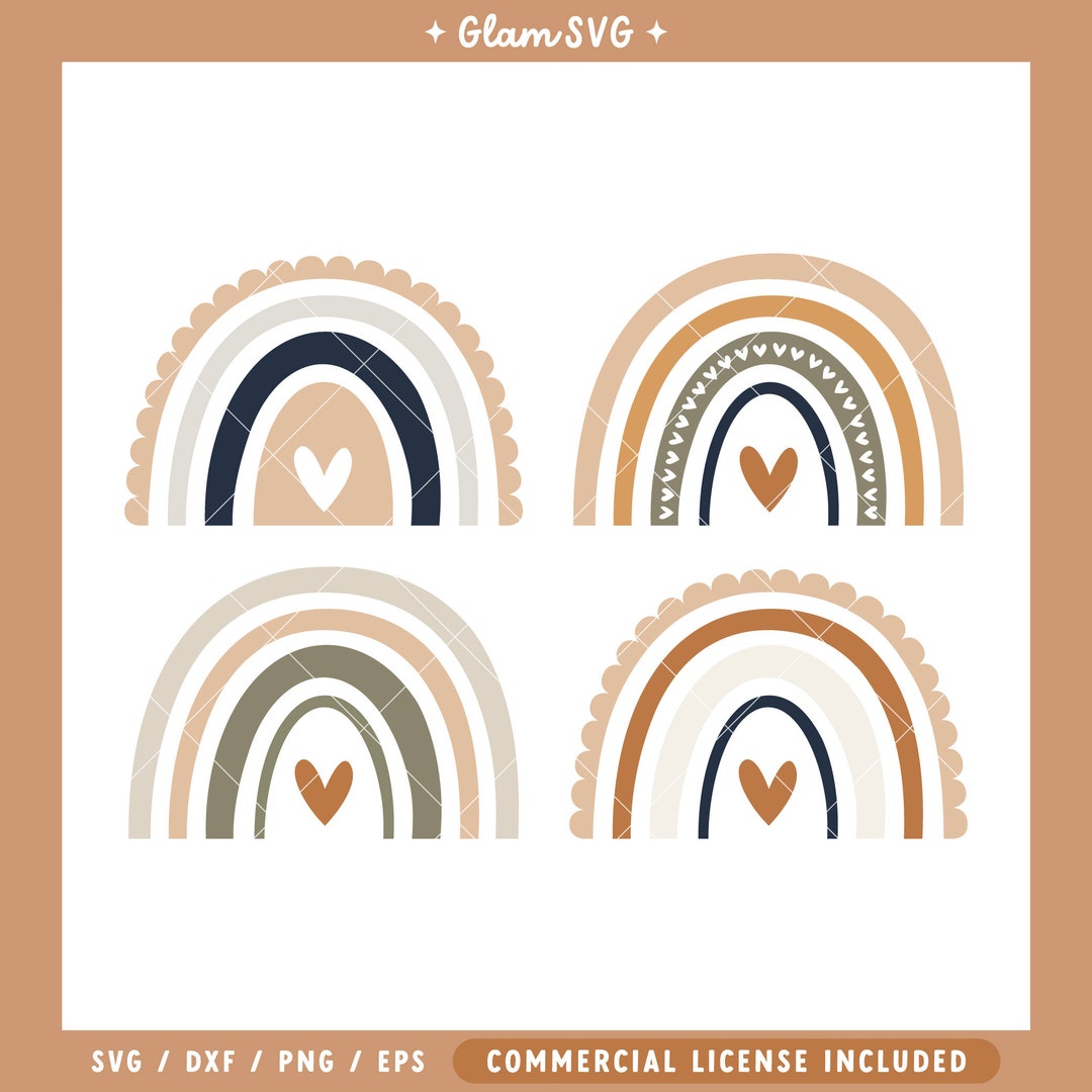 Rainbow SVG Bundle | Nursery SVG Cut Files for Cricut | Digital ...