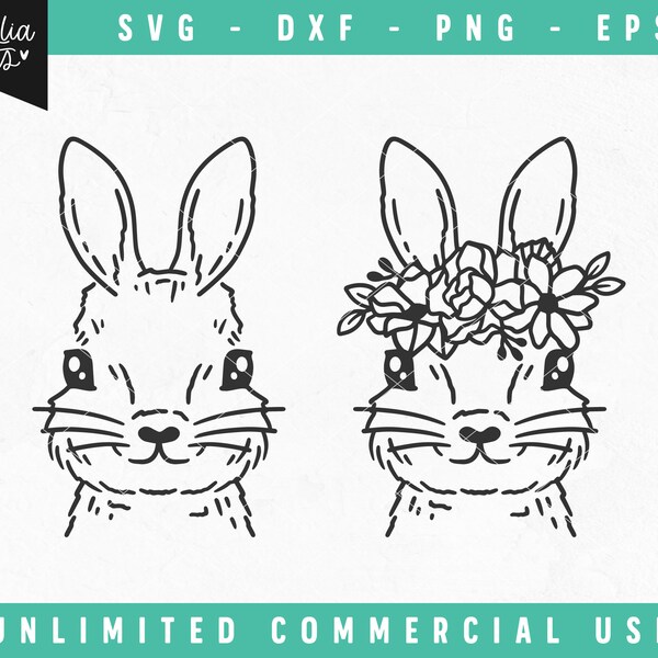 Rabbit and Crown - Etsy