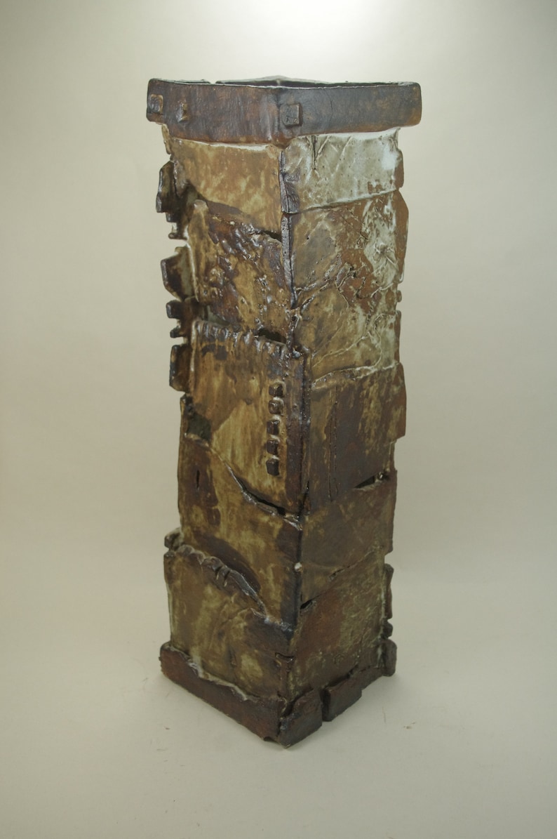 Unique & Impressive Wabi-sabi Signed MCM Brutalist Column Sculpture - Etsy