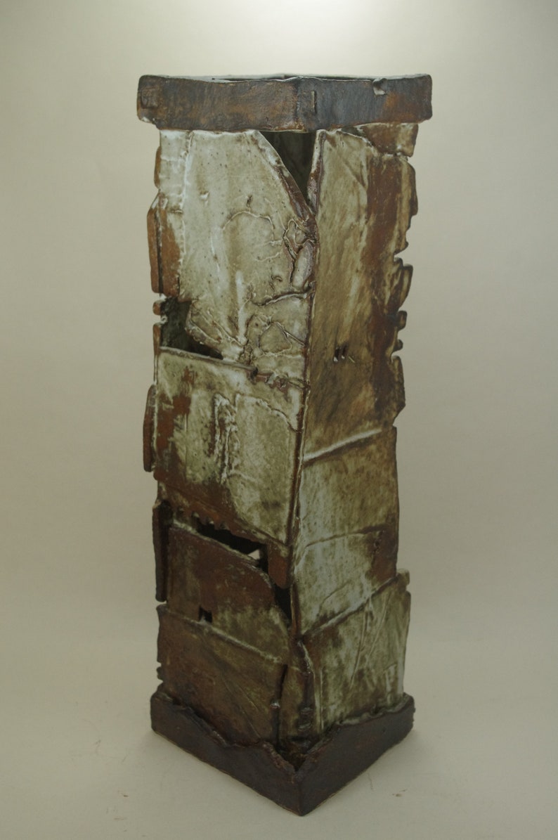 Unique & Impressive Wabi-sabi Signed MCM Brutalist Column Sculpture - Etsy