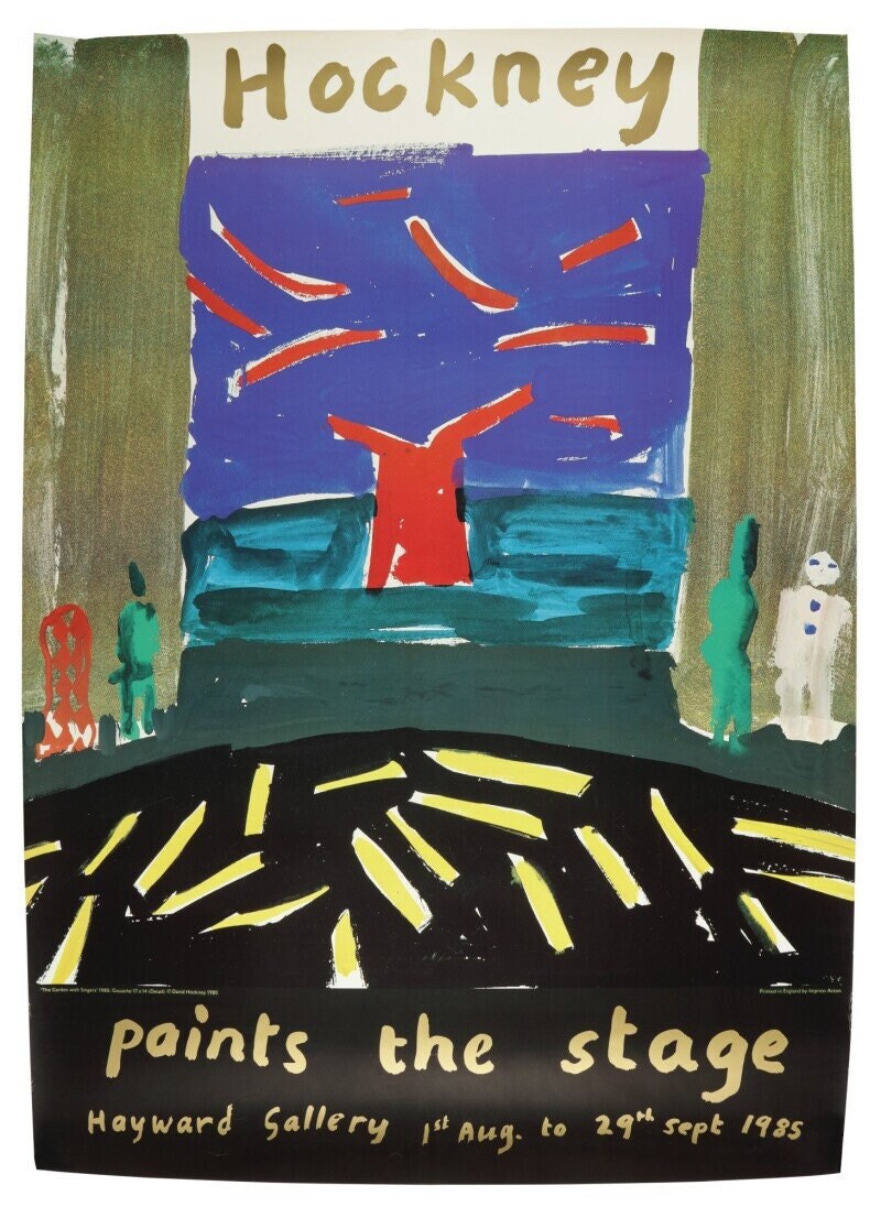 David Hockney - Original Exhibition Poster Circa:1985 - Etsy