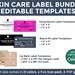 55 Skin Care Label Templates for Handmade Businesses Editable in Canva ...