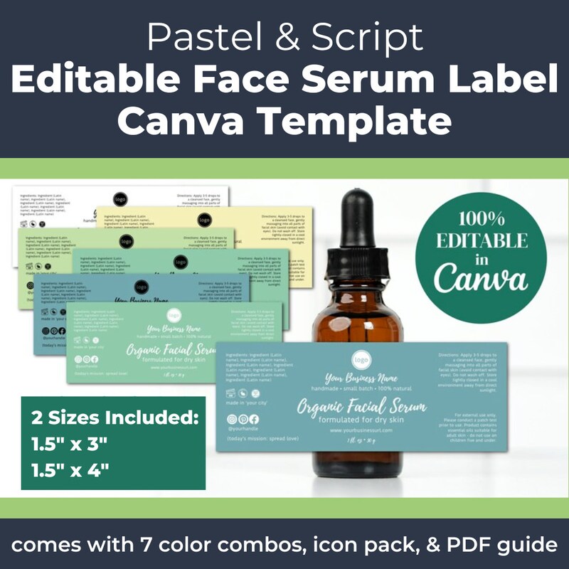 Serum Template - Etsy