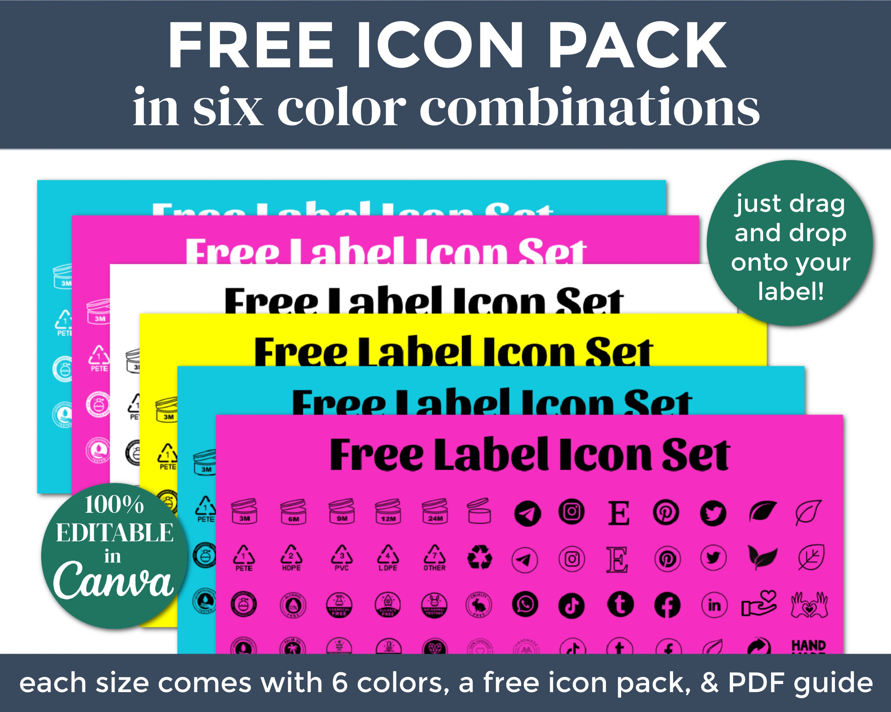 Face Serum Label Template Editable in Canva DIY Skin Care - Etsy