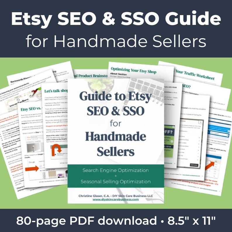 Etsy SEO and SSO Guide for Handmade Sellers • Etsy Tips and Shop Set-up ...
