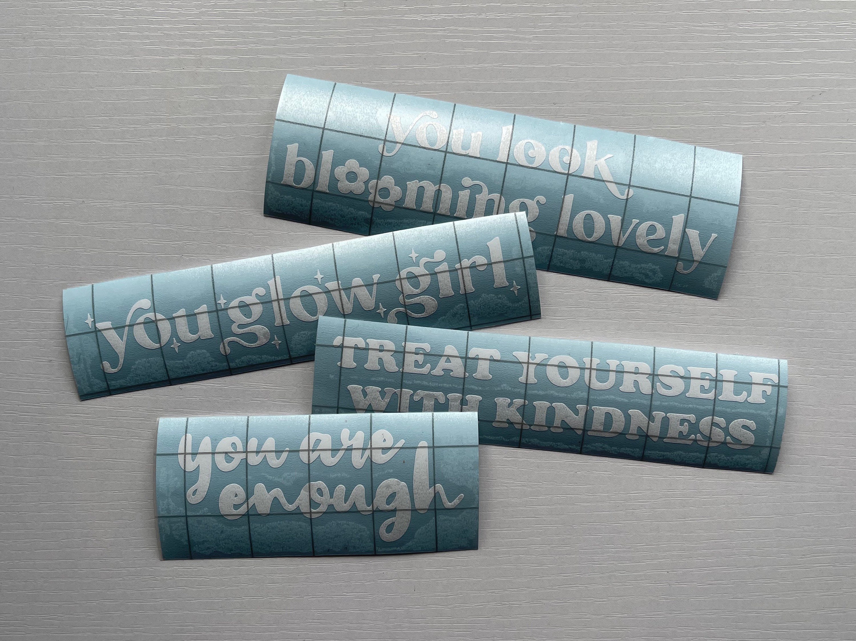 Treat Yourself With Kindness Vinyl Decal Mirror Decal Mirror | Etsy